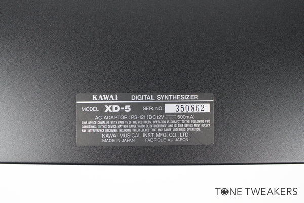 Kawai XD-5 Drum Synthesizer Rackmount MIDI Sound Module For Sale – Tone Tweakers Inc.