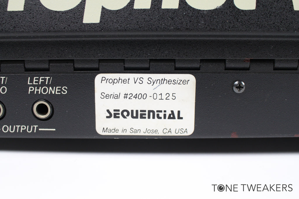 Sequential Circuits Prophet VS For Sale Meticulously Refurbished – Tone ...
