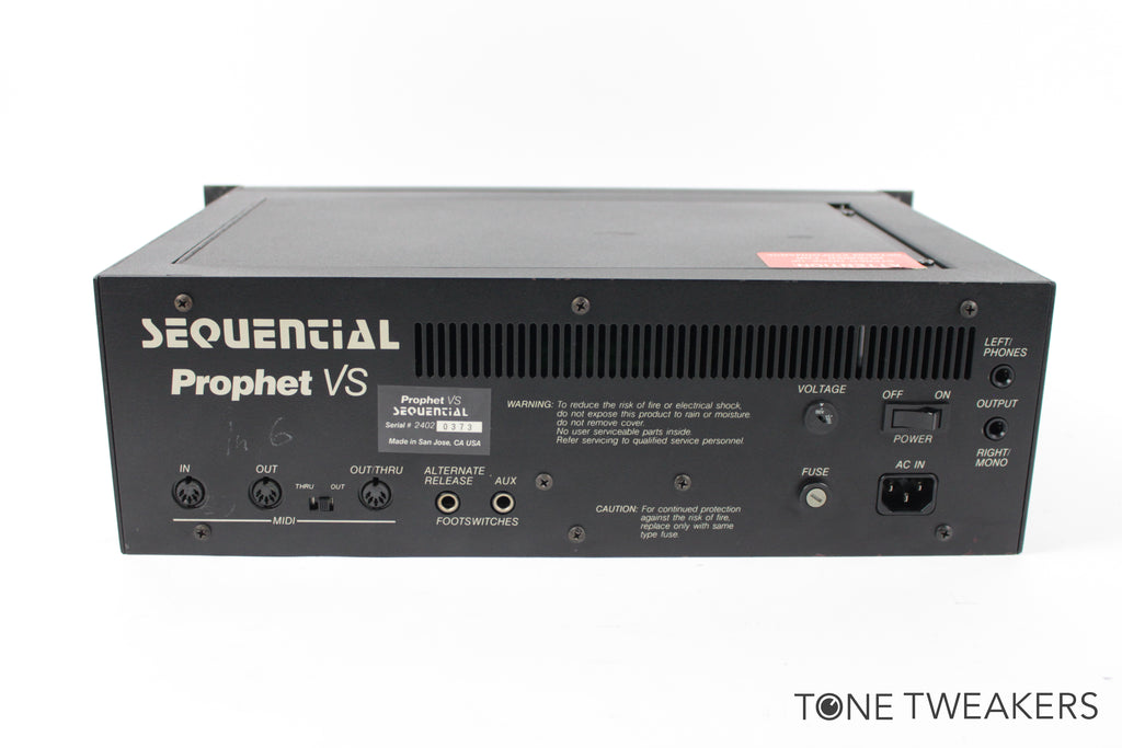 Sequential Circuits Prophet VS Rack For Sale - Fully Serviced – Tone ...