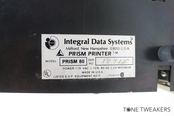 Integral Data Systems Prism 80 Printer for NED Synclavier II System ...