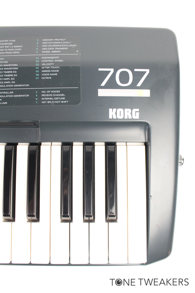 Korg 707 Performing Synthesizer For Sale – Tone Tweakers Inc.