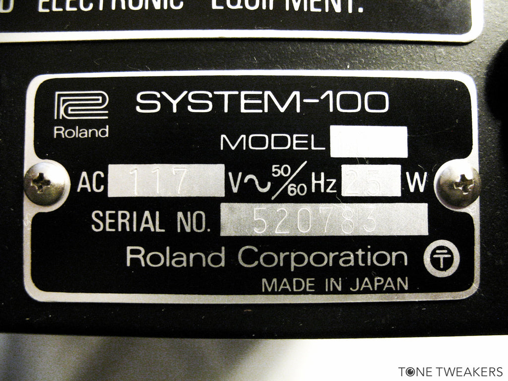 Roland System-100 Model 103 For Sale – Tone Tweakers Inc.
